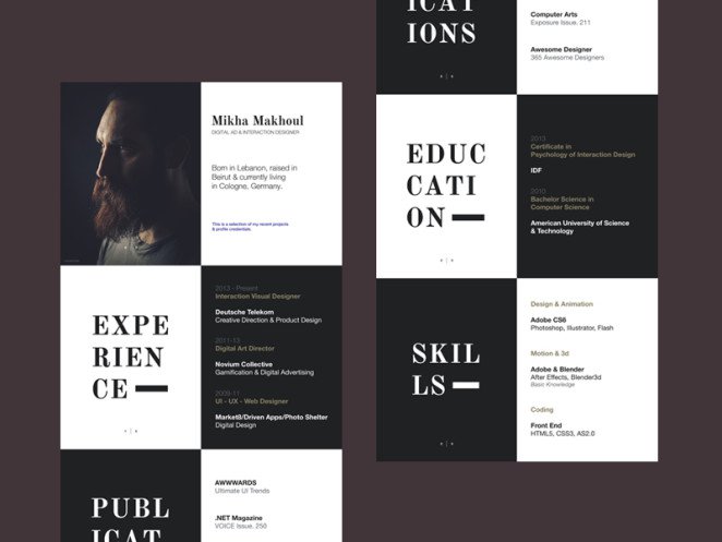 50 Inspiring Resume Designs: And What You Can Learn From Them – Design ...